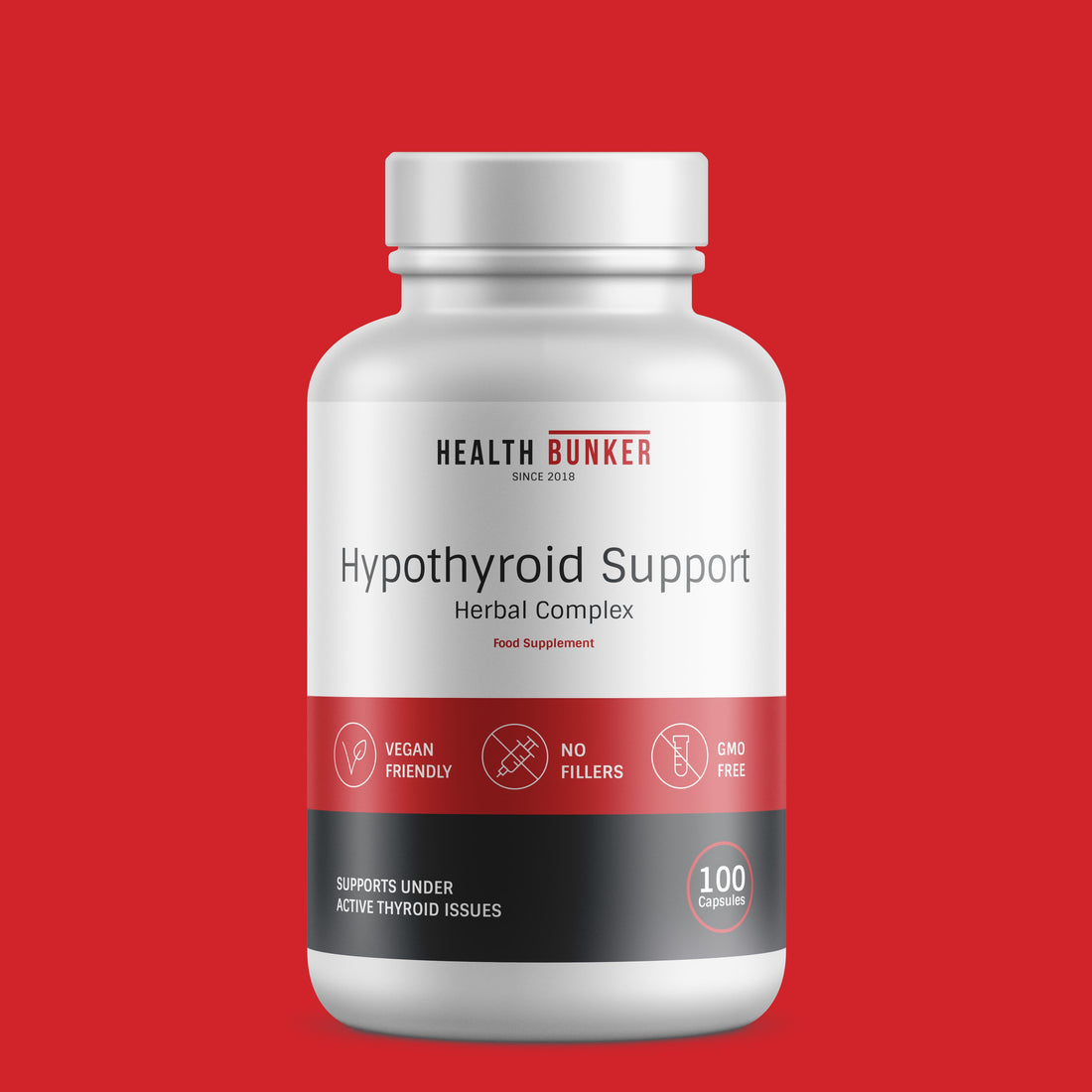 Hypothyroid Support (100 Capsules) – Health Bunker Supplements